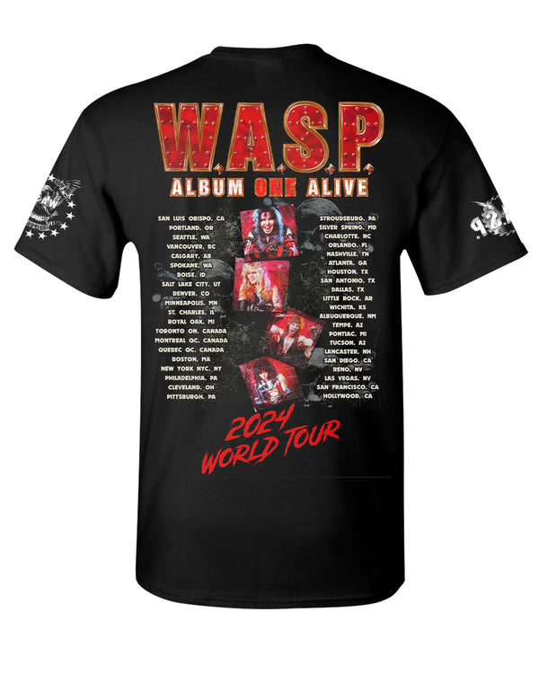 W.A.S.P. "First Album One Alive Tour" Mens T-Shirt – waspnation